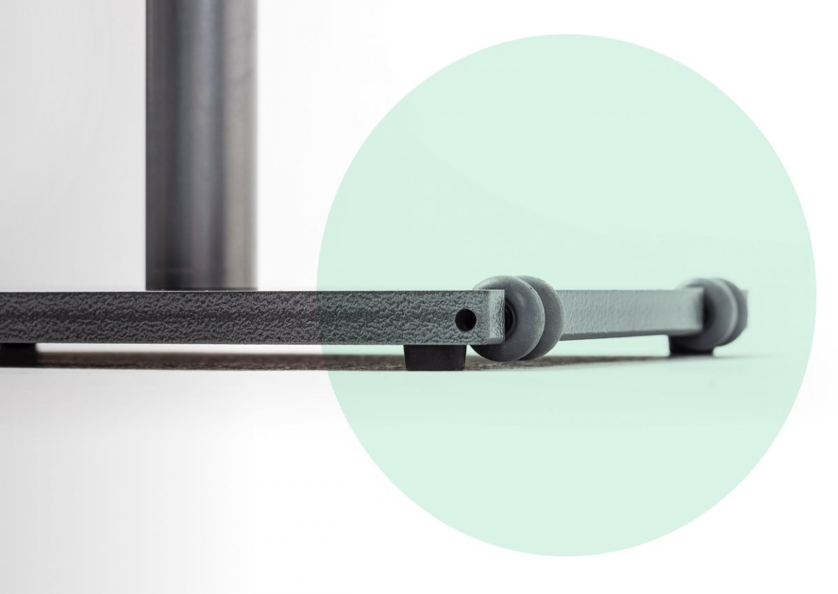 Height-adjustable portable double ballet barre Giselle | Dinamica Ballet