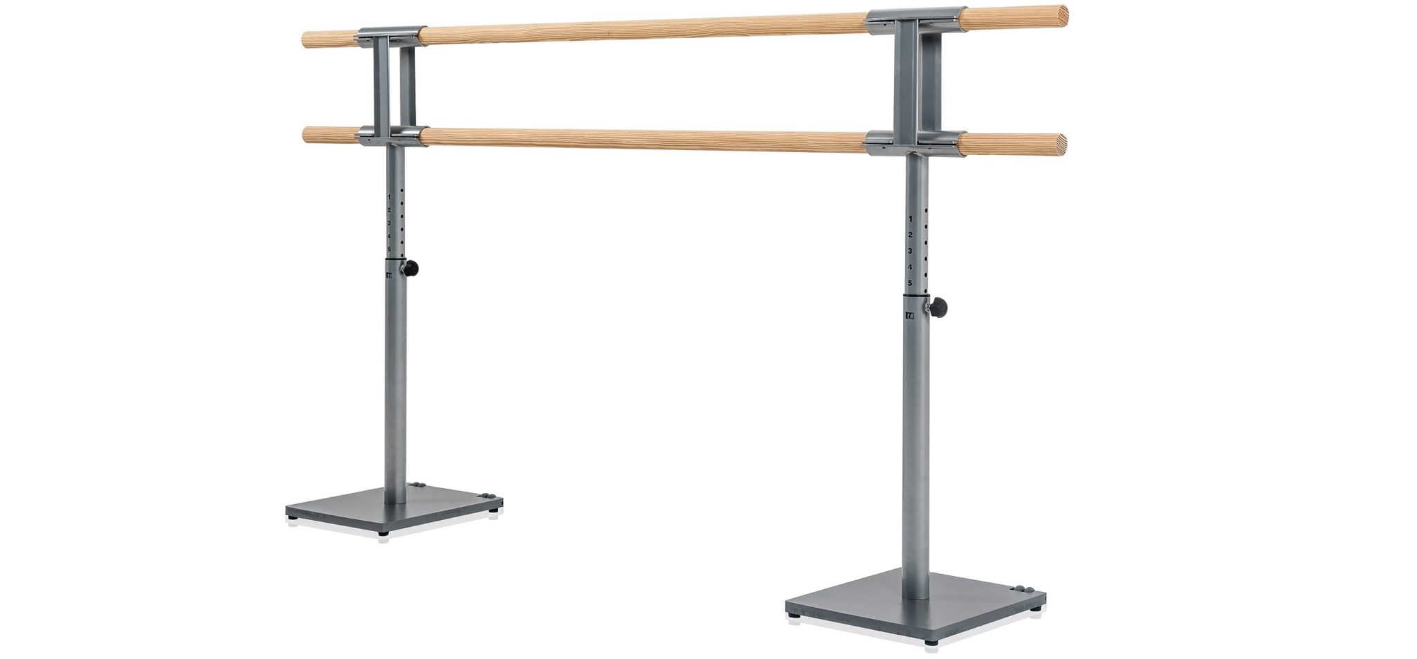 Height-adjustable portable double ballet barre Giselle | Dinamica Ballet
