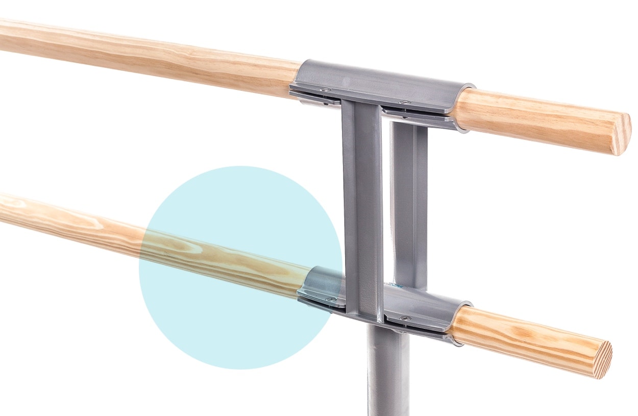 Premium portable double ballet barre Maurice | Dinamica Ballet