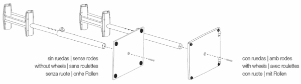 Height-adjustable portable double ballet barre Giselle | Dinamica Ballet