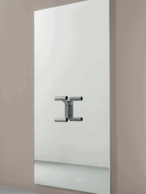 Set 3 wall mirrors with 3m wall-mounted barre Arabesque Double